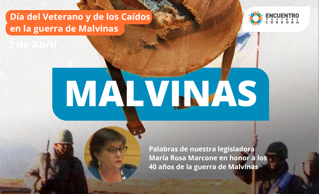 Malvinas | Palabras de la legisladora Maria Rosa Marcone